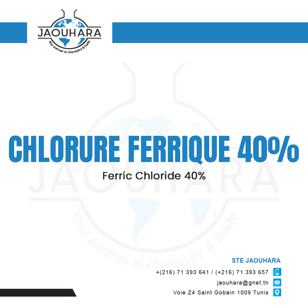 Chlorure ferrique 40% – Jaouhara